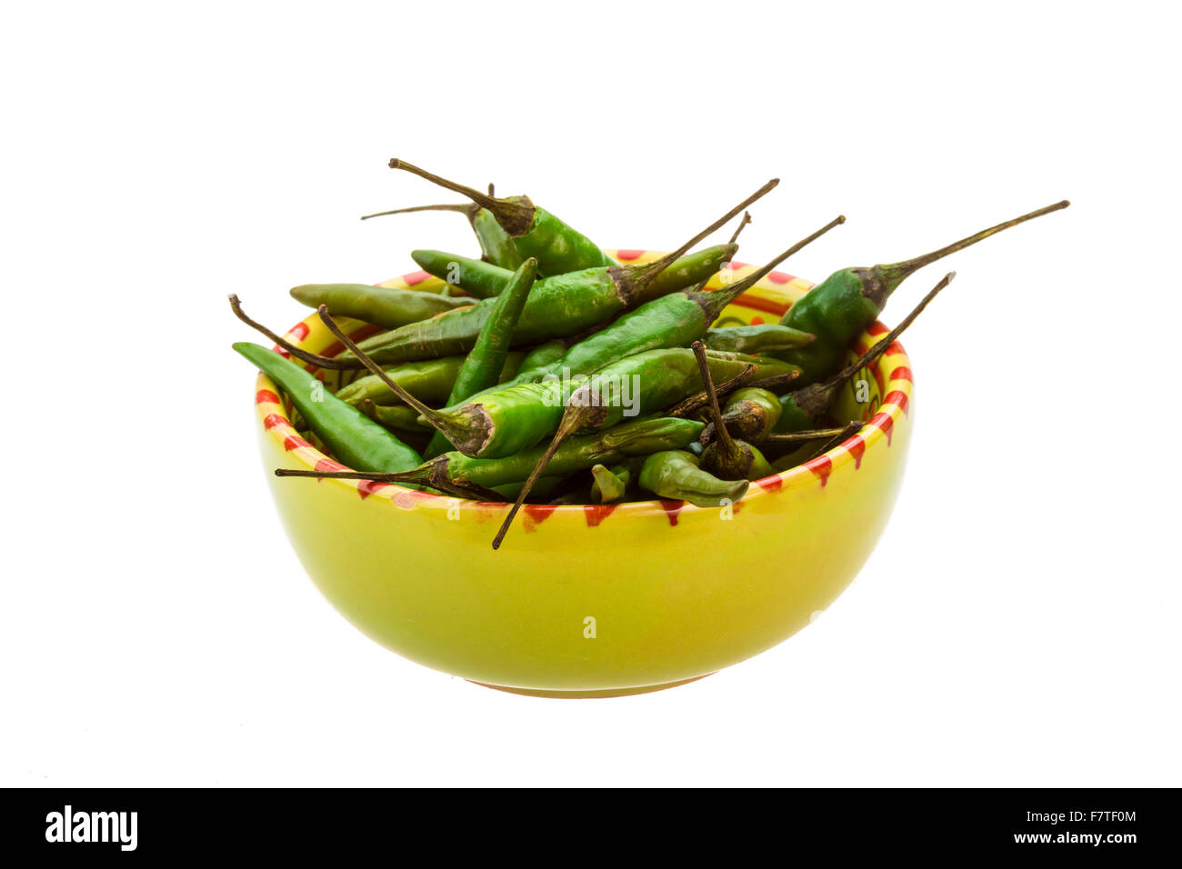Green chilli pepper isolated Stock Photo - Alamy