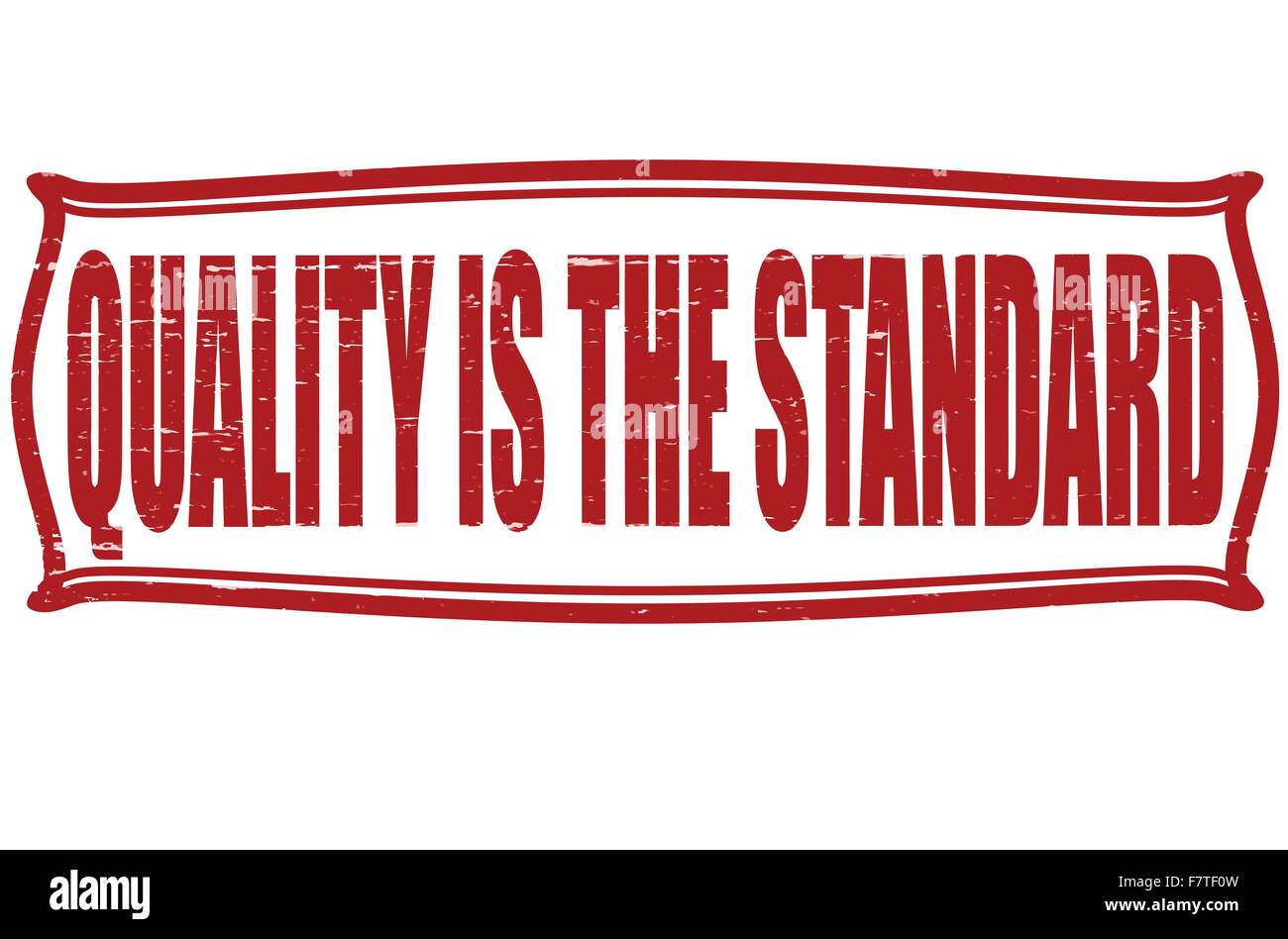 Quality is the standard Stock Vector Image & Art - Alamy