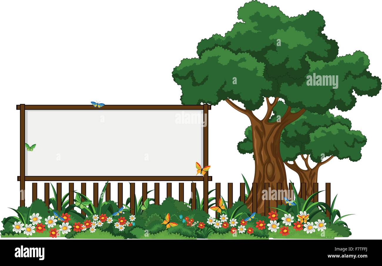 Various garden park landscape Stock Vector Images - Alamy