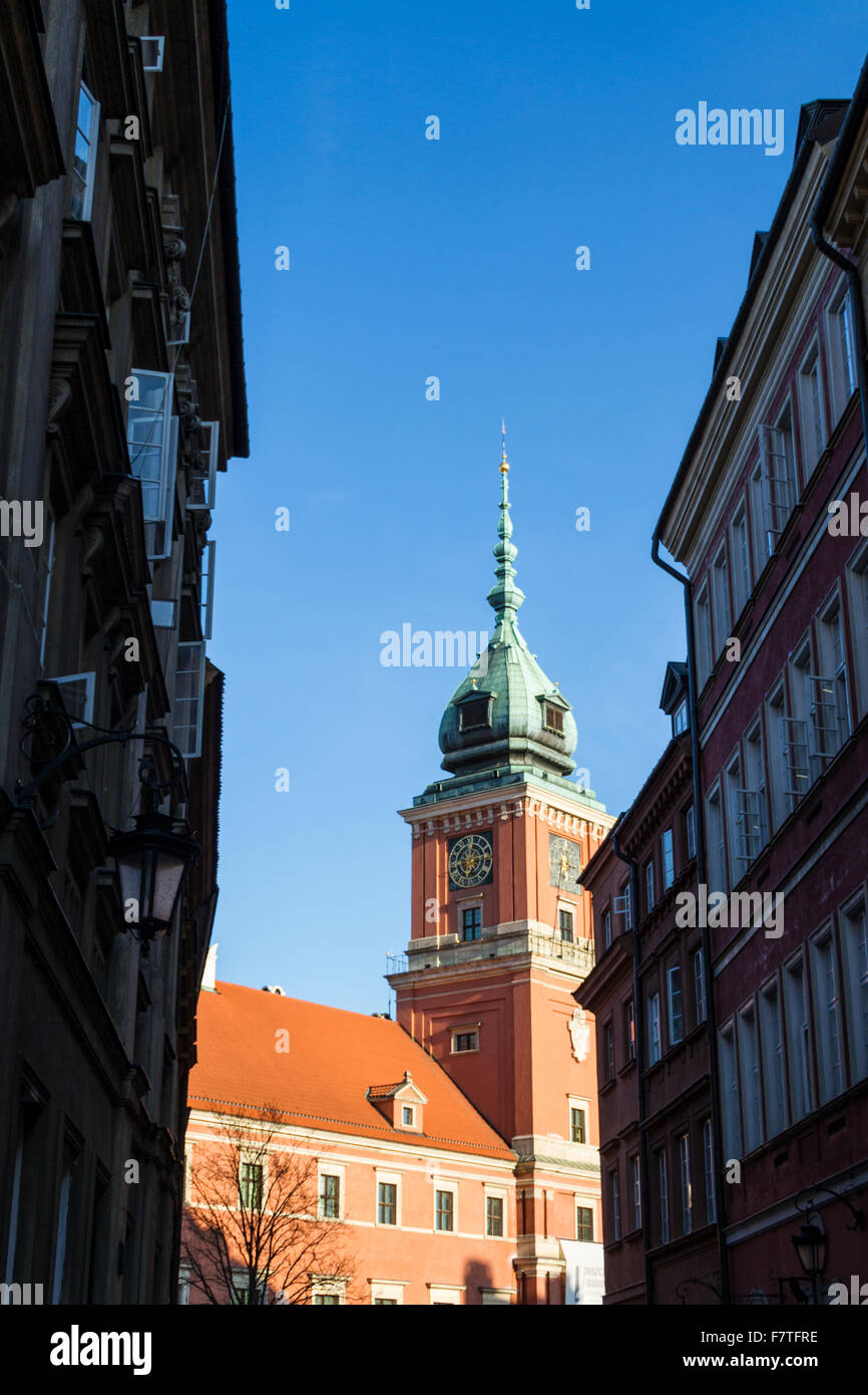 Warsaw, Poland. Old Town - famous Royal Castle. UNESCO World Heritage ...