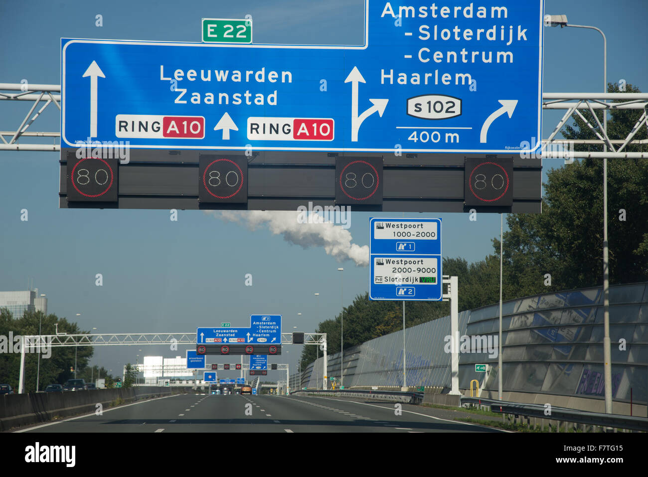 highway near amsterdam holland Stock Photo - Alamy