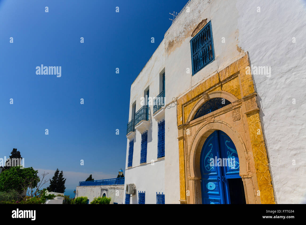 Old arabic town in Tunisia - Sidi Bu Said Stock Photo - Alamy