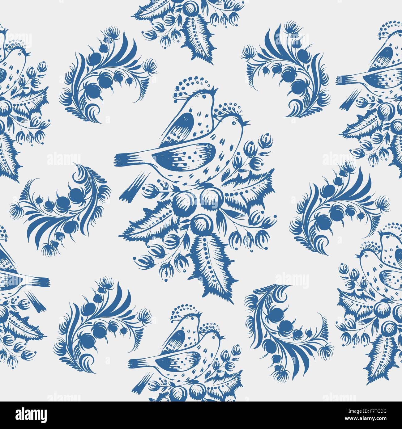 Seamless pattern birds Stock Vector Image & Art - Alamy