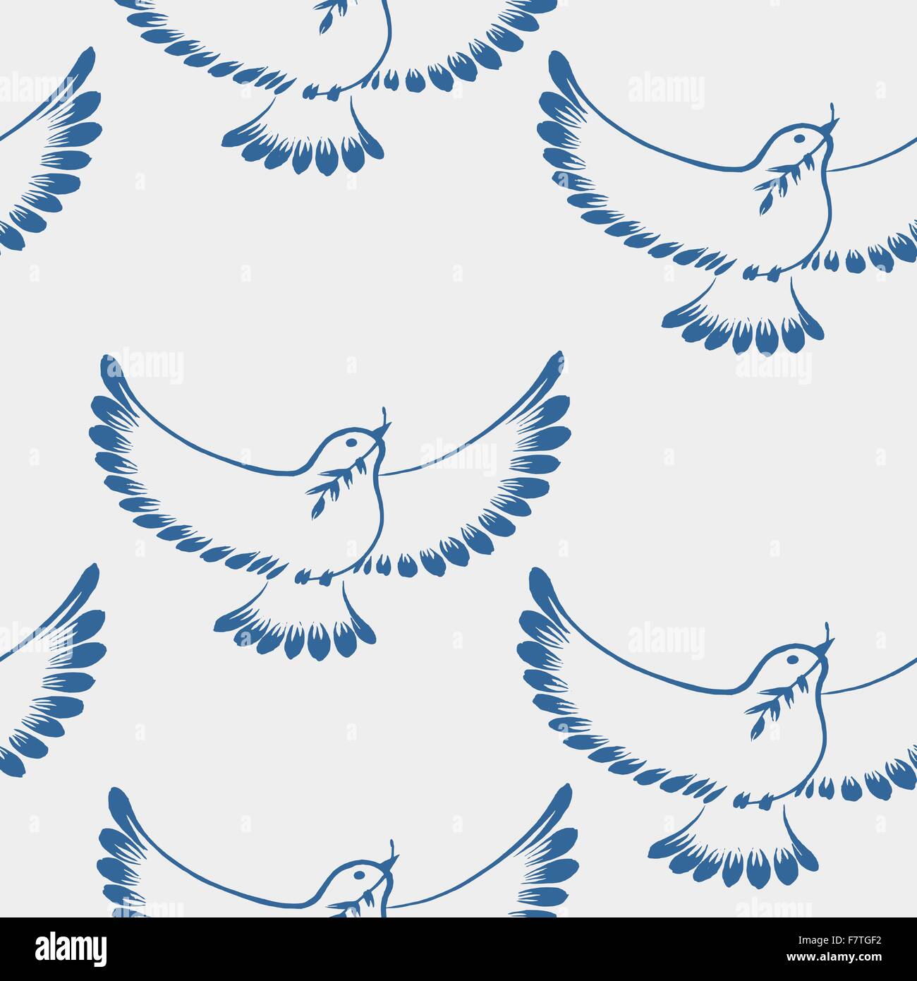 Floral peace pattern Stock Vector Images - Alamy