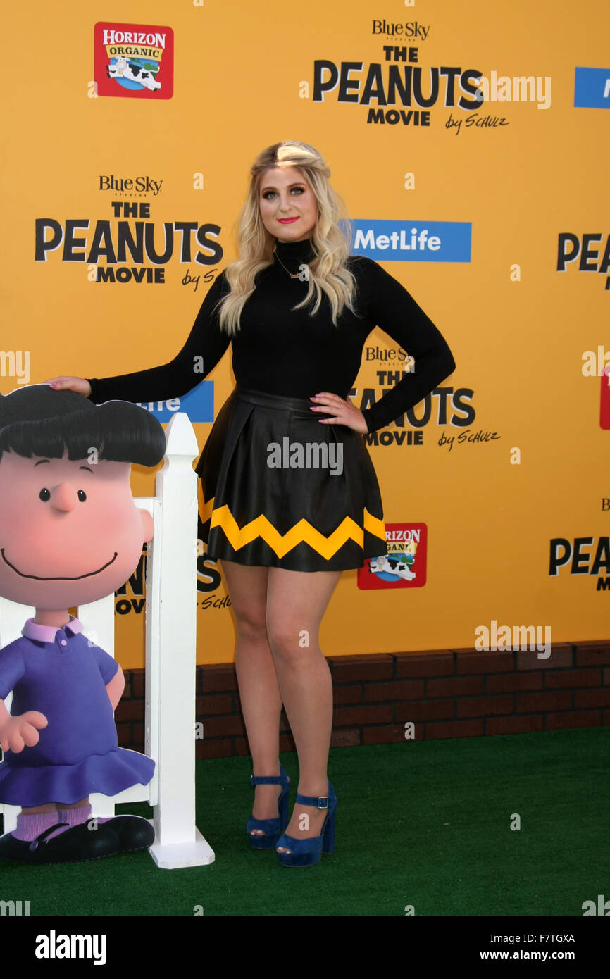 Premiere of 'The Peanuts Movie' - Arrivals Featuring: Meghan Trainor ...