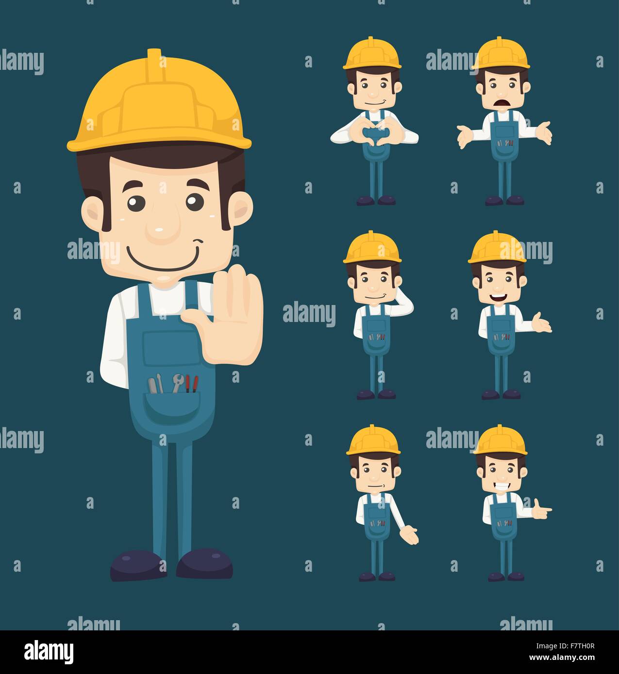 Set of engineer characters poses Stock Vector Image & Art - Alamy