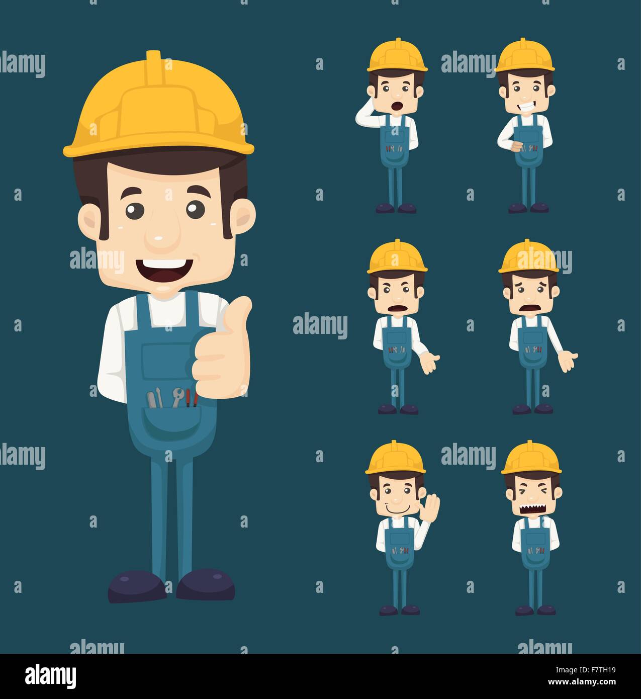 Confident engineer Stock Vector Images - Alamy