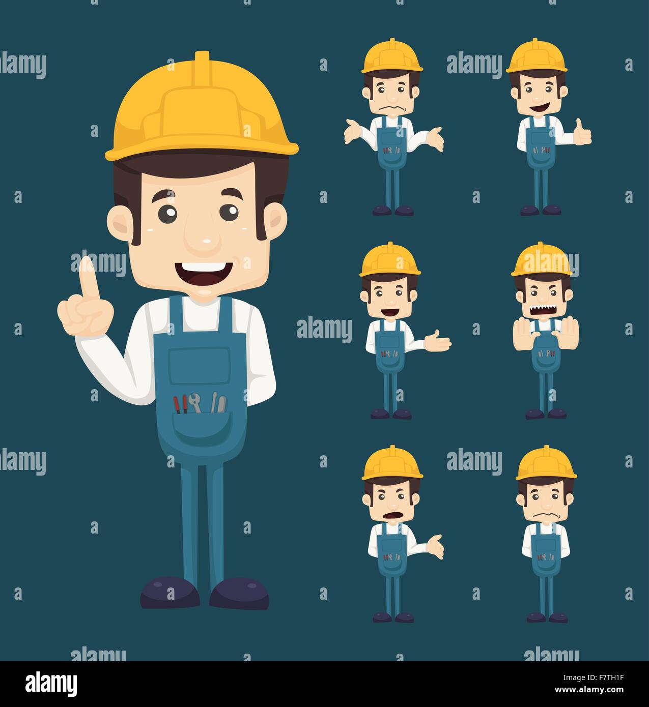 Set of engineer characters poses Stock Vector Image & Art - Alamy