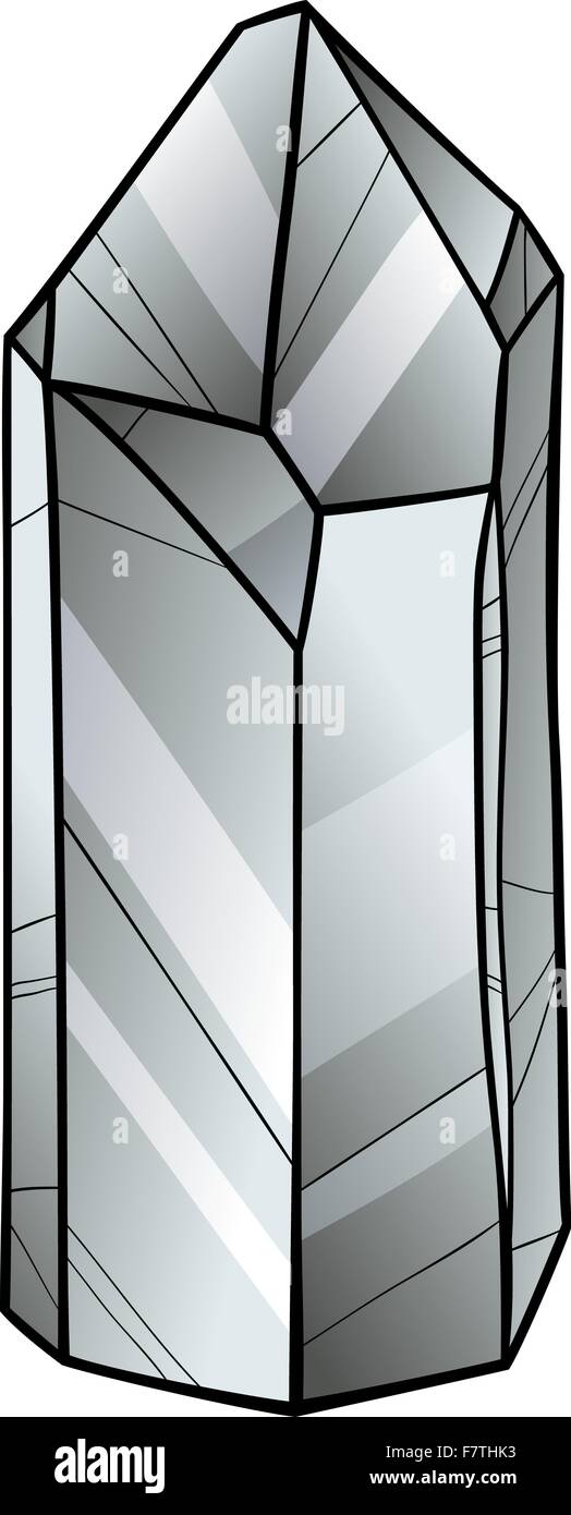 quartz or crystal cartoon illustration Stock Vector Image & Art - Alamy