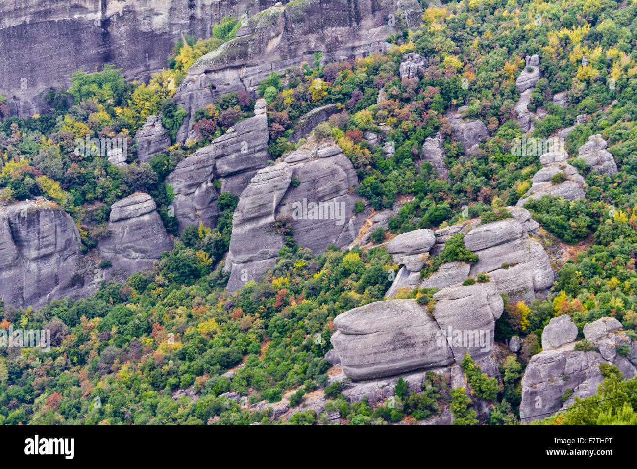 Meteora cliffs and monasteries Stock Photo - Alamy