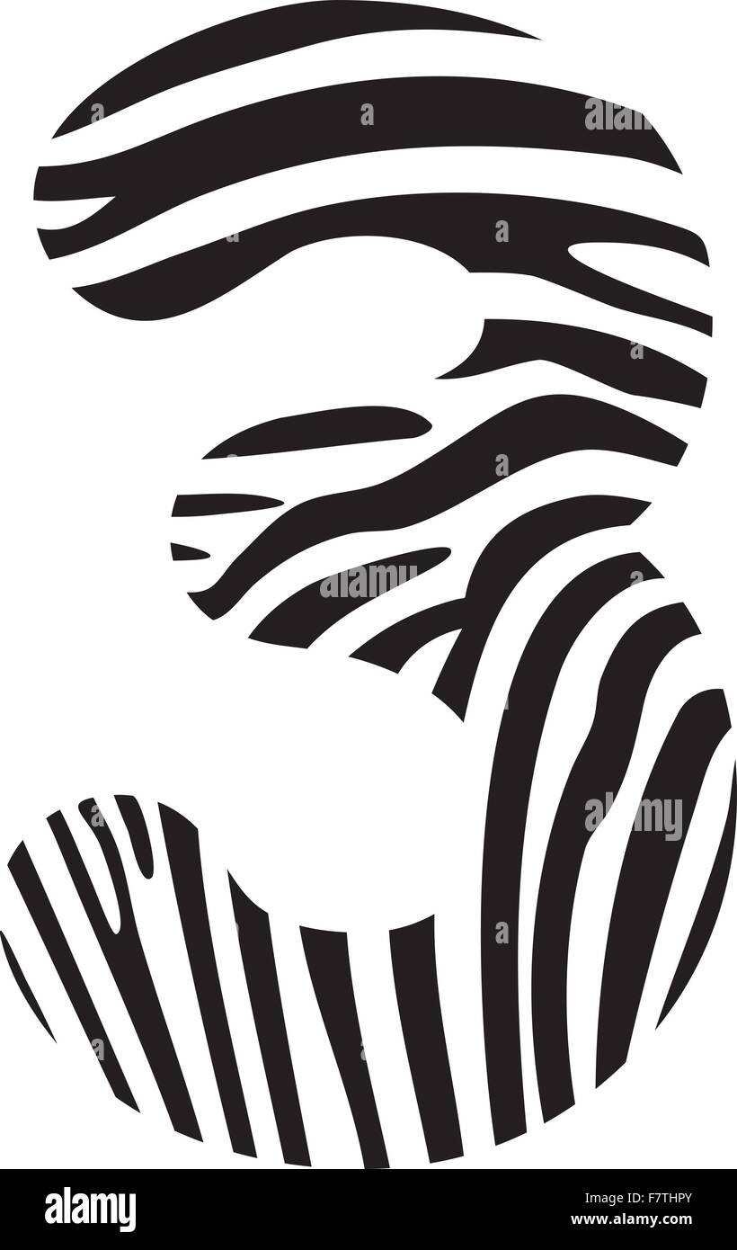 Font zebra, number three Stock Vector Image & Art - Alamy Font zebra, number three Stock Vector Image & Art - Alamy