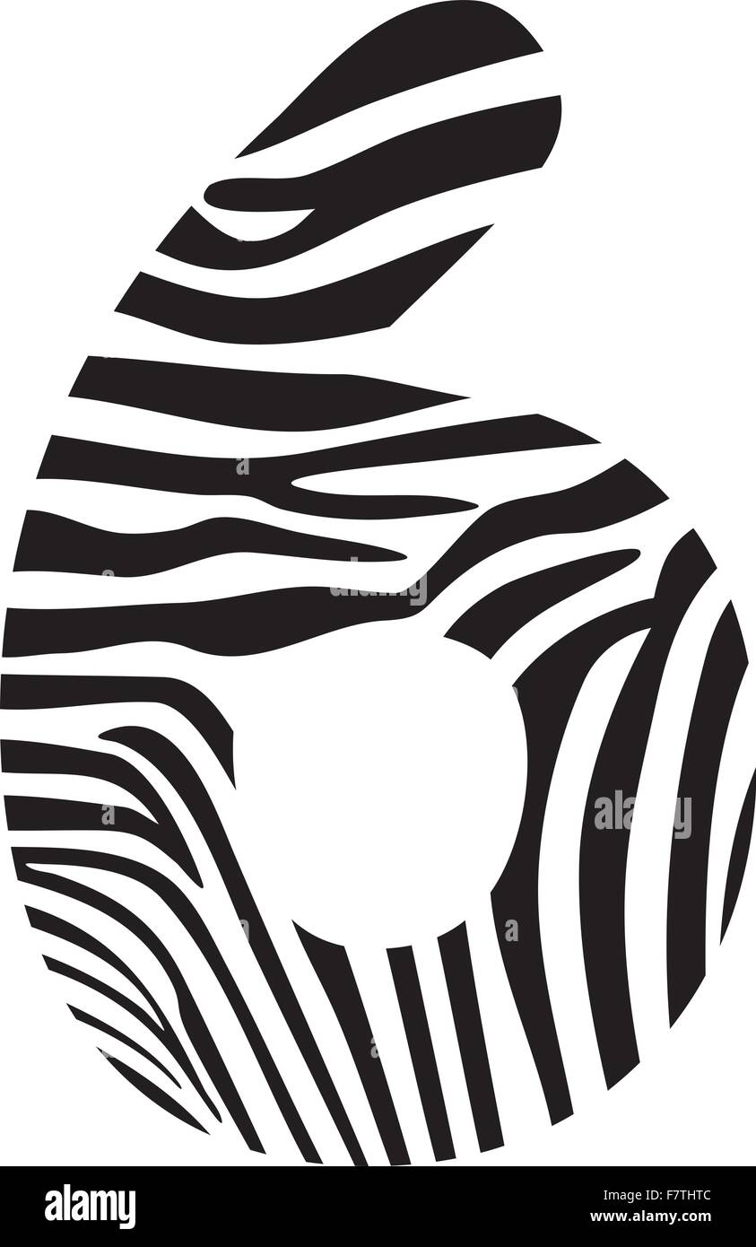 Font Zebra Number Six Stock Vector Image Art Alamy
