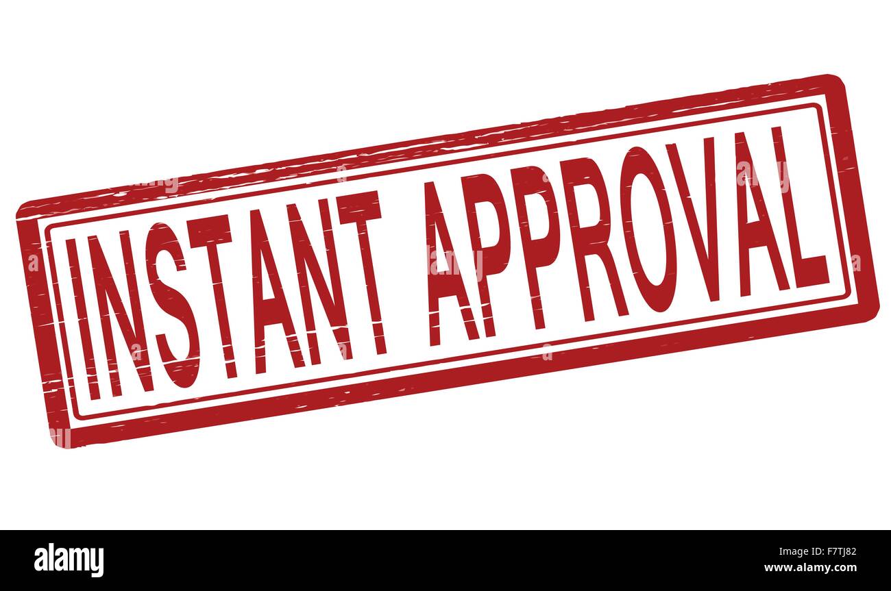 Instant approval Stock Vector Images - Alamy