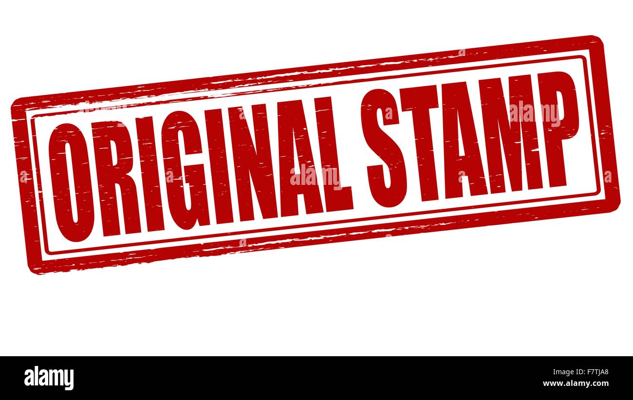 Original stamp Stock Vector Images - Alamy