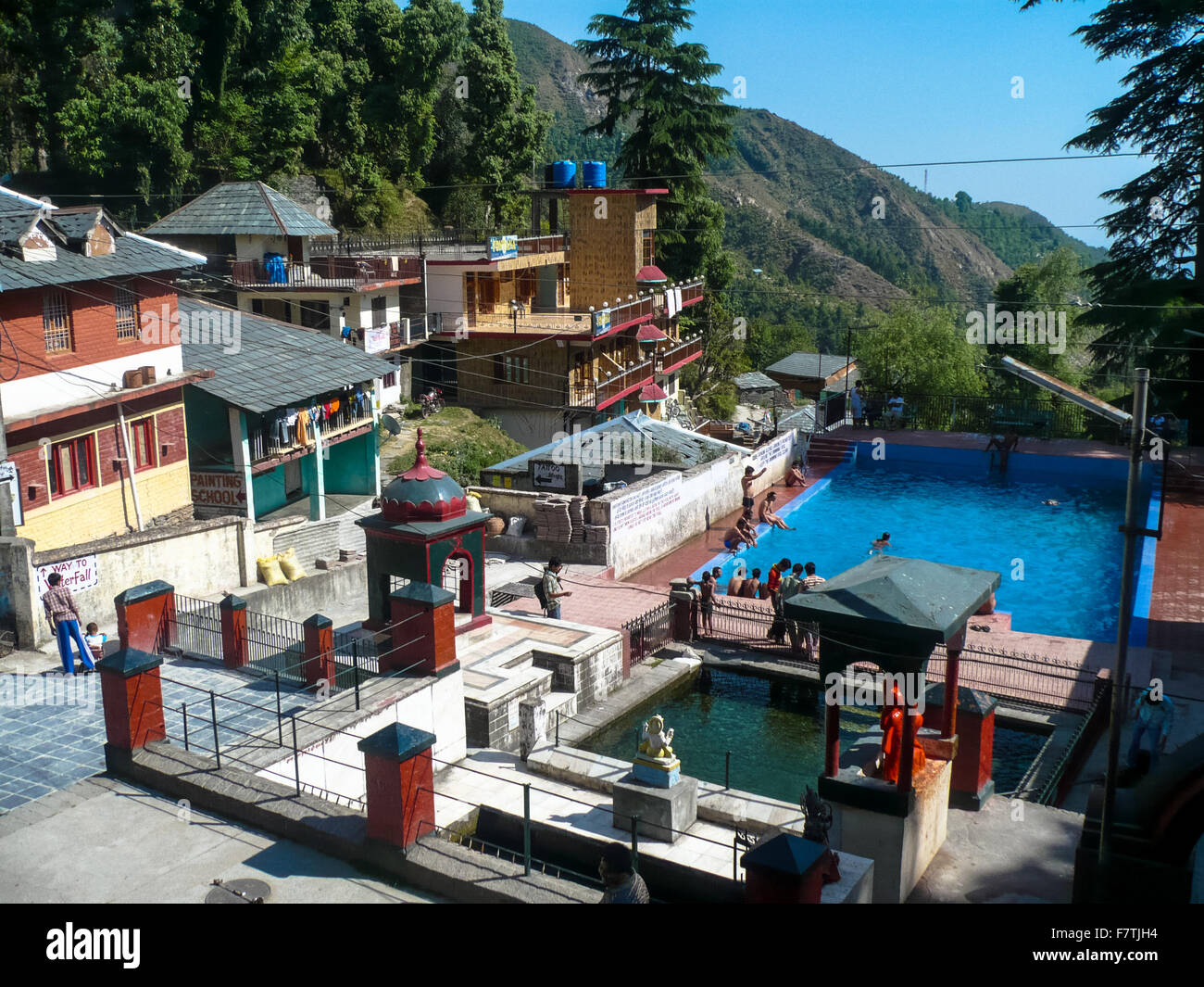 swimming pool at dharamsala in india Stock Photo - Alamy
