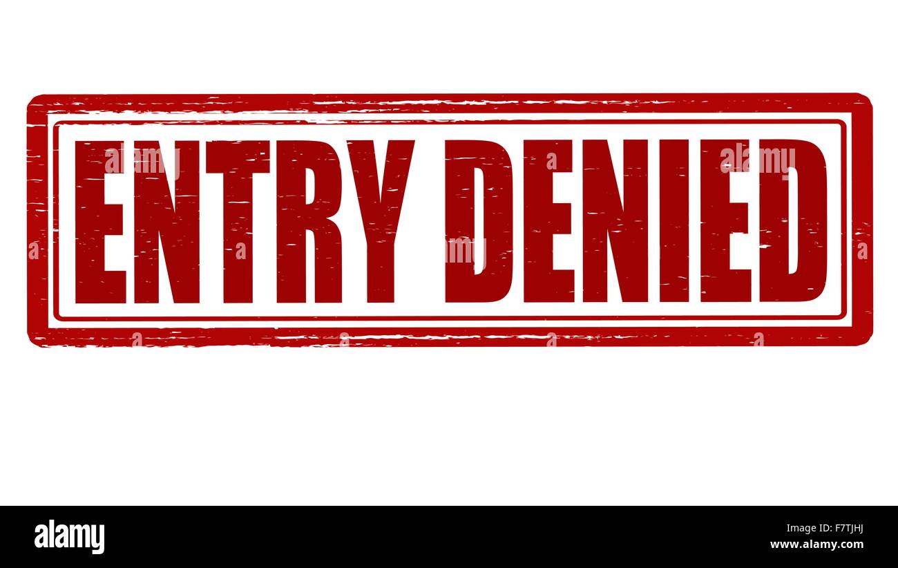 Denied entrance Stock Vector Images - Alamy
