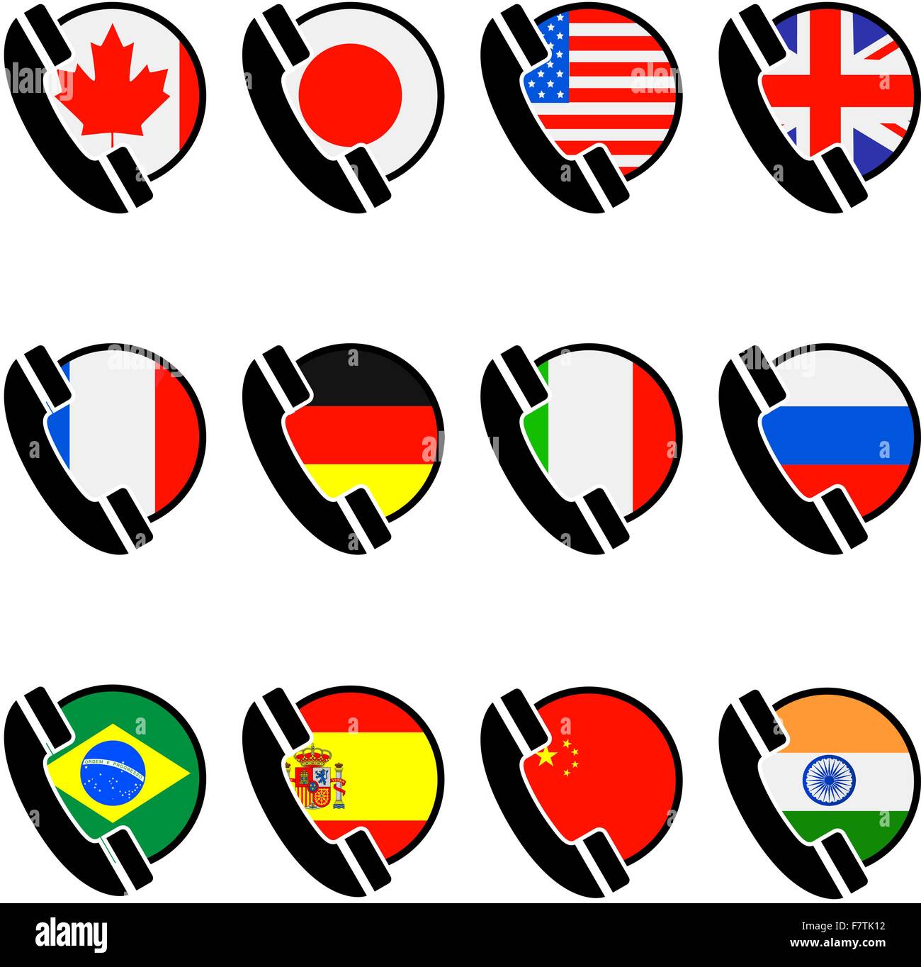 Long distance telephone Stock Vector Images - Alamy