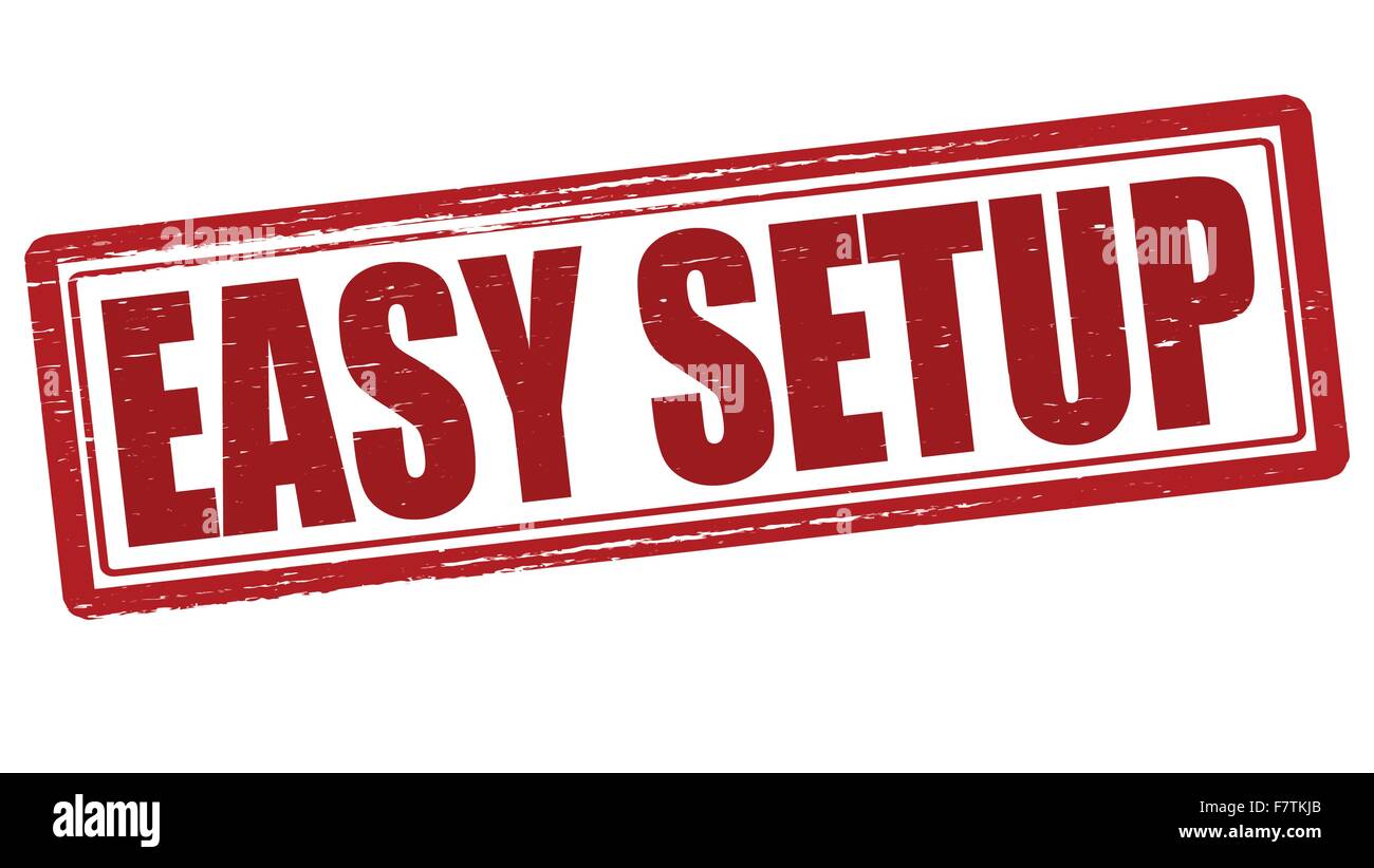 Easy setup Stock Vector Images - Alamy