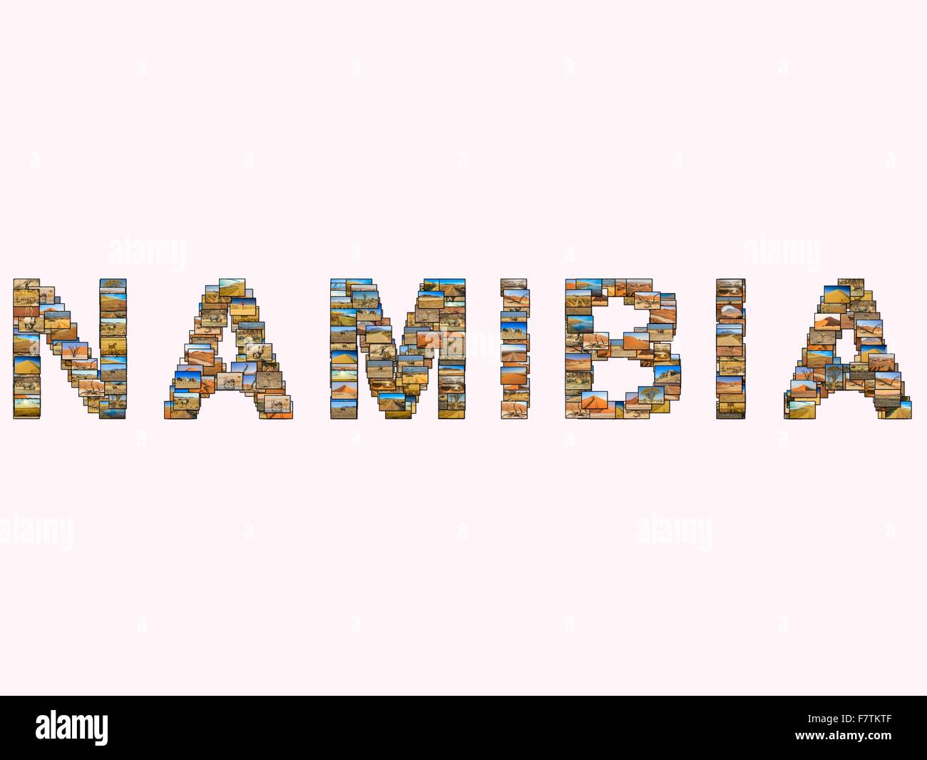 Namibia pictures collage Stock Photo - Alamy