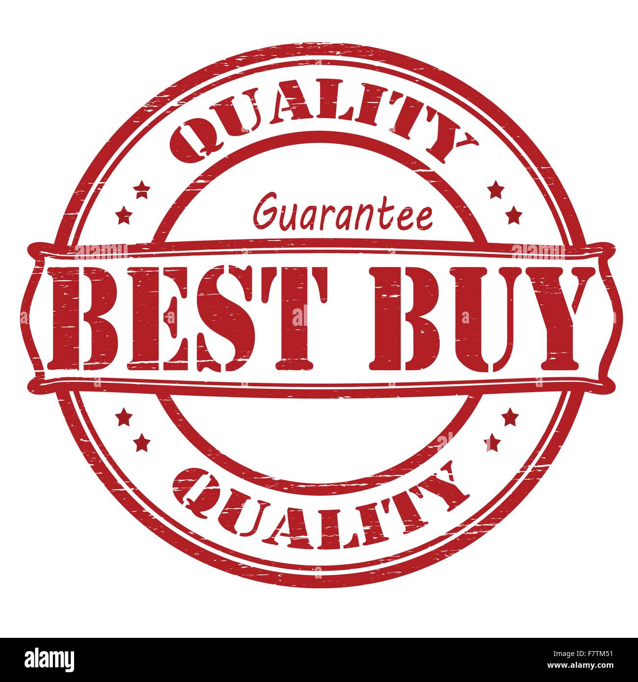 Quality guarantee red square Stock Vector Images - Alamy