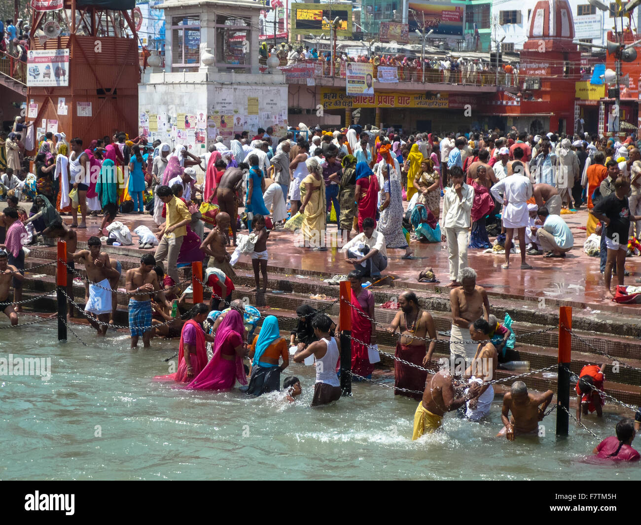 kumbh mela festival at haridwar in 2010 india Stock Photo - Alamy