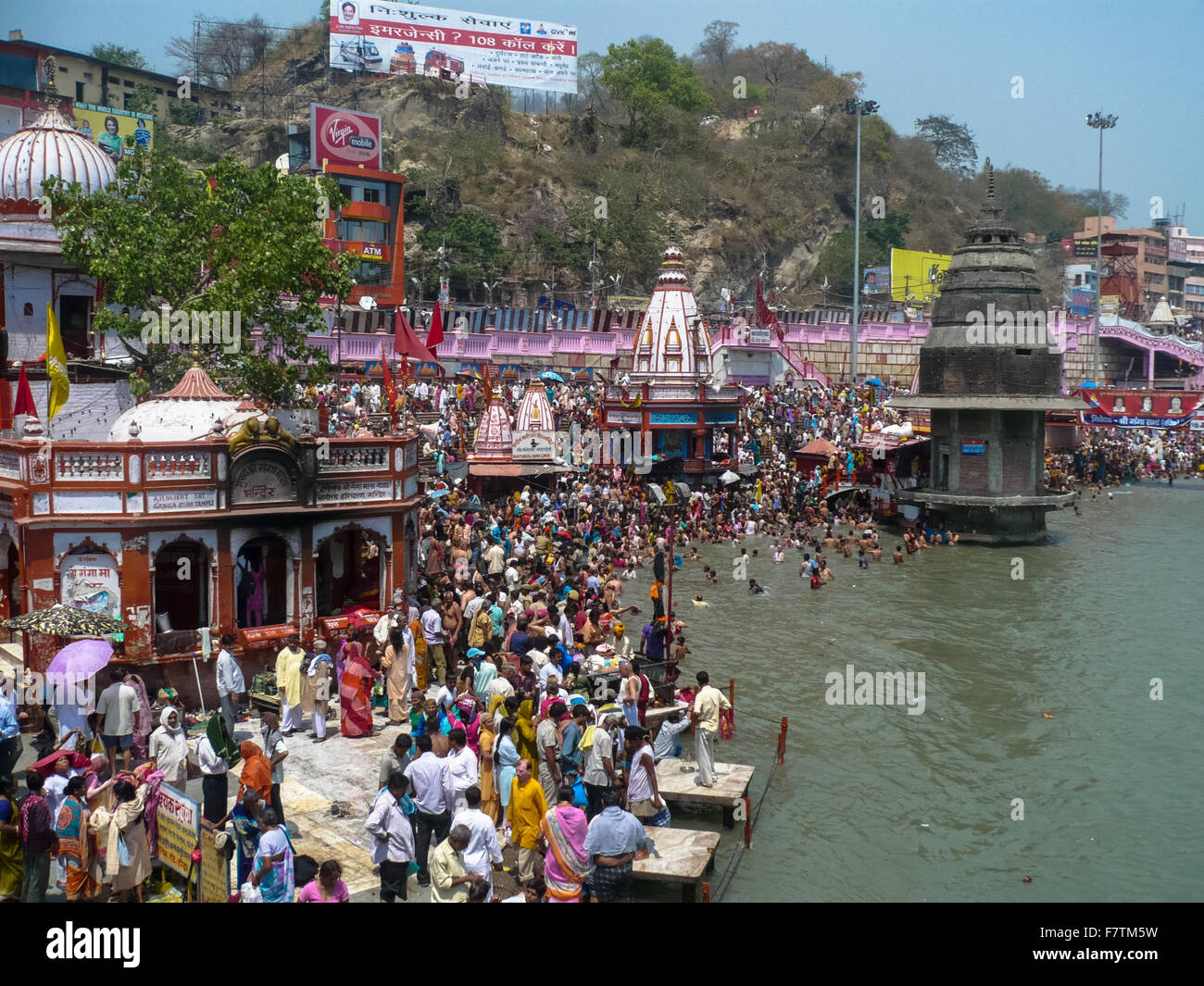 kumbh mela festival at haridwar in 2010 india Stock Photo - Alamy