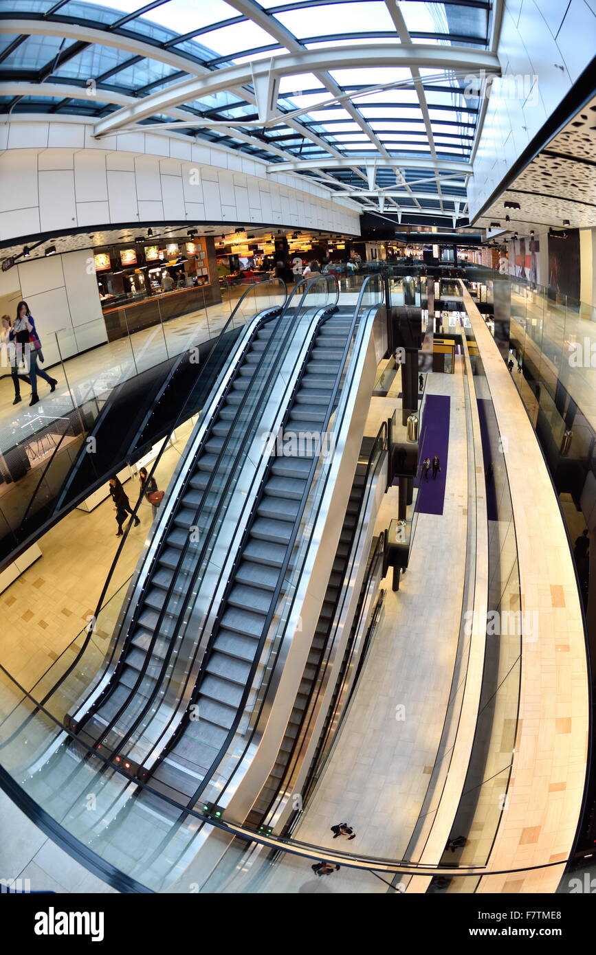 modern bright shopping mall indoor architecture Stock Photo - Alamy