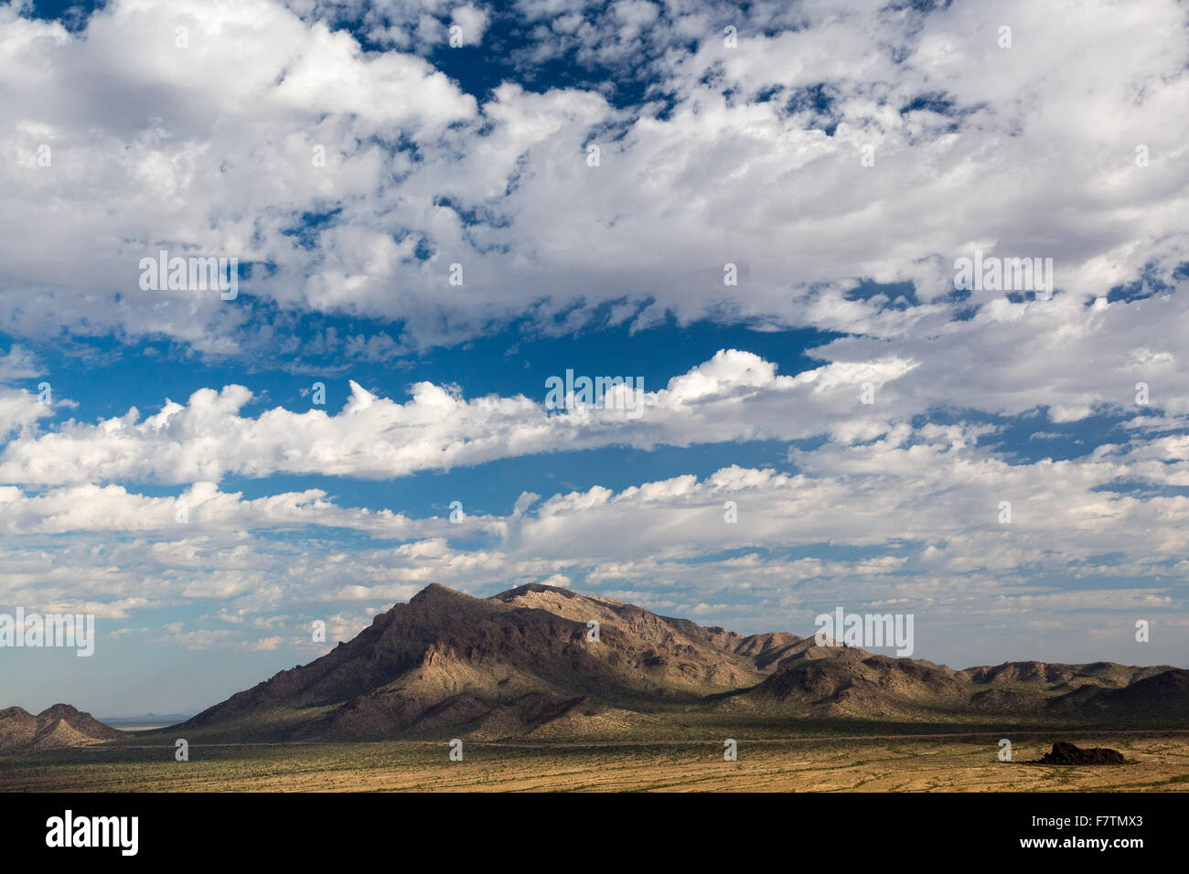 The lonely Picacho Mountains in the Sonoran Desert, Arizona Stock Photo ...