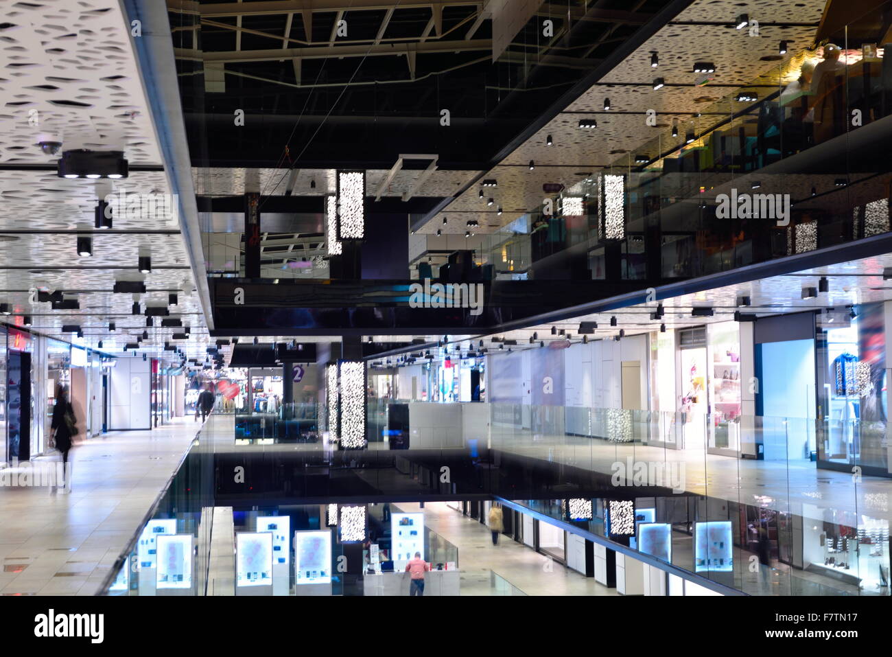 modern bright shopping mall indoor architecture Stock Photo - Alamy