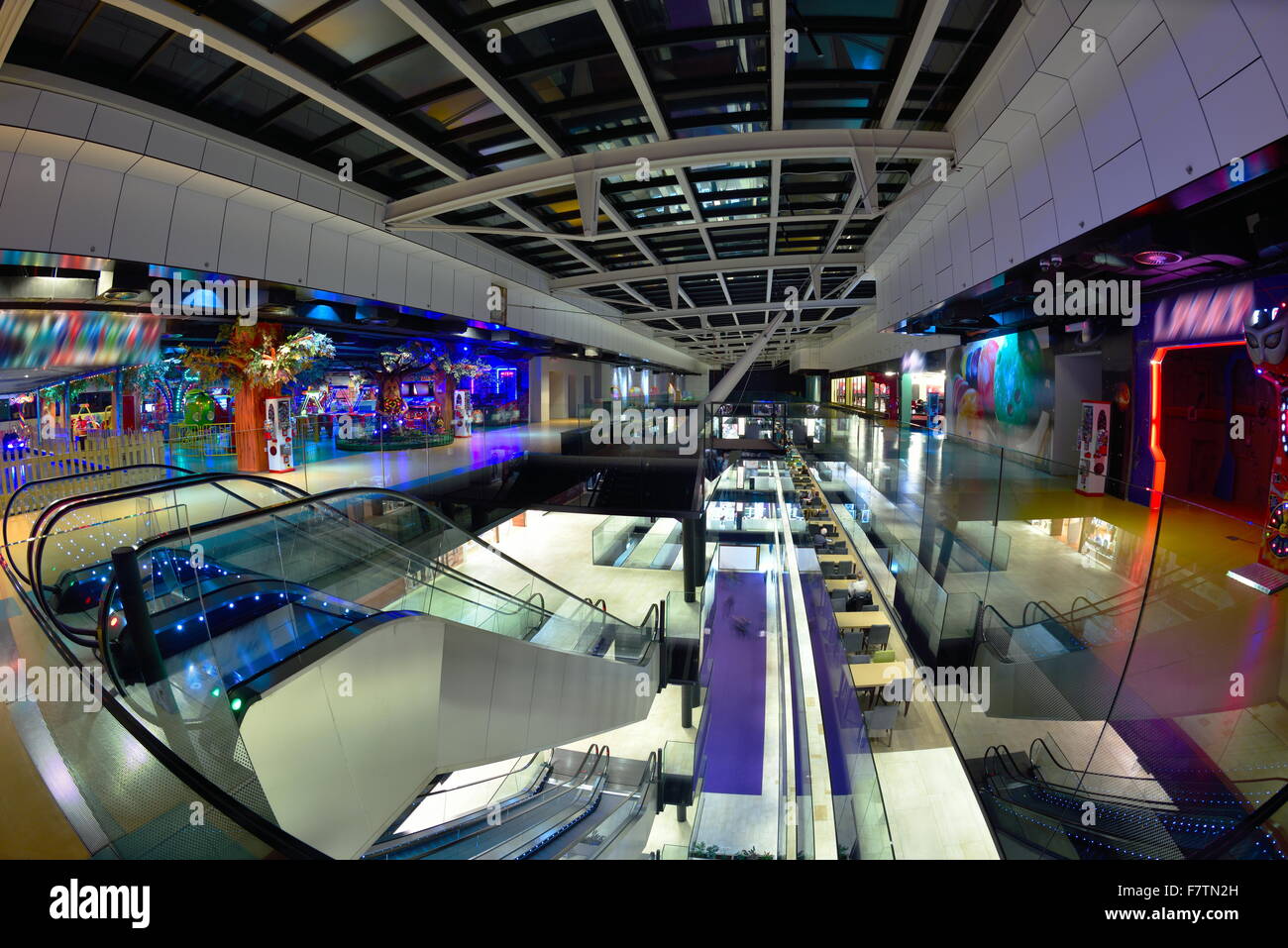 modern bright shopping mall indoor architecture Stock Photo - Alamy