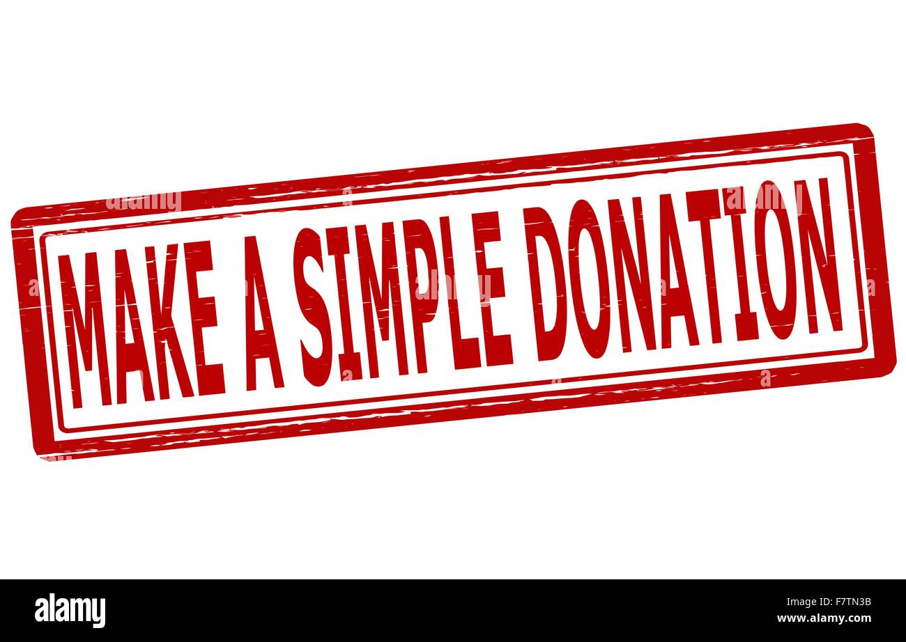 Make a simple donation Stock Vector Image & Art - Alamy