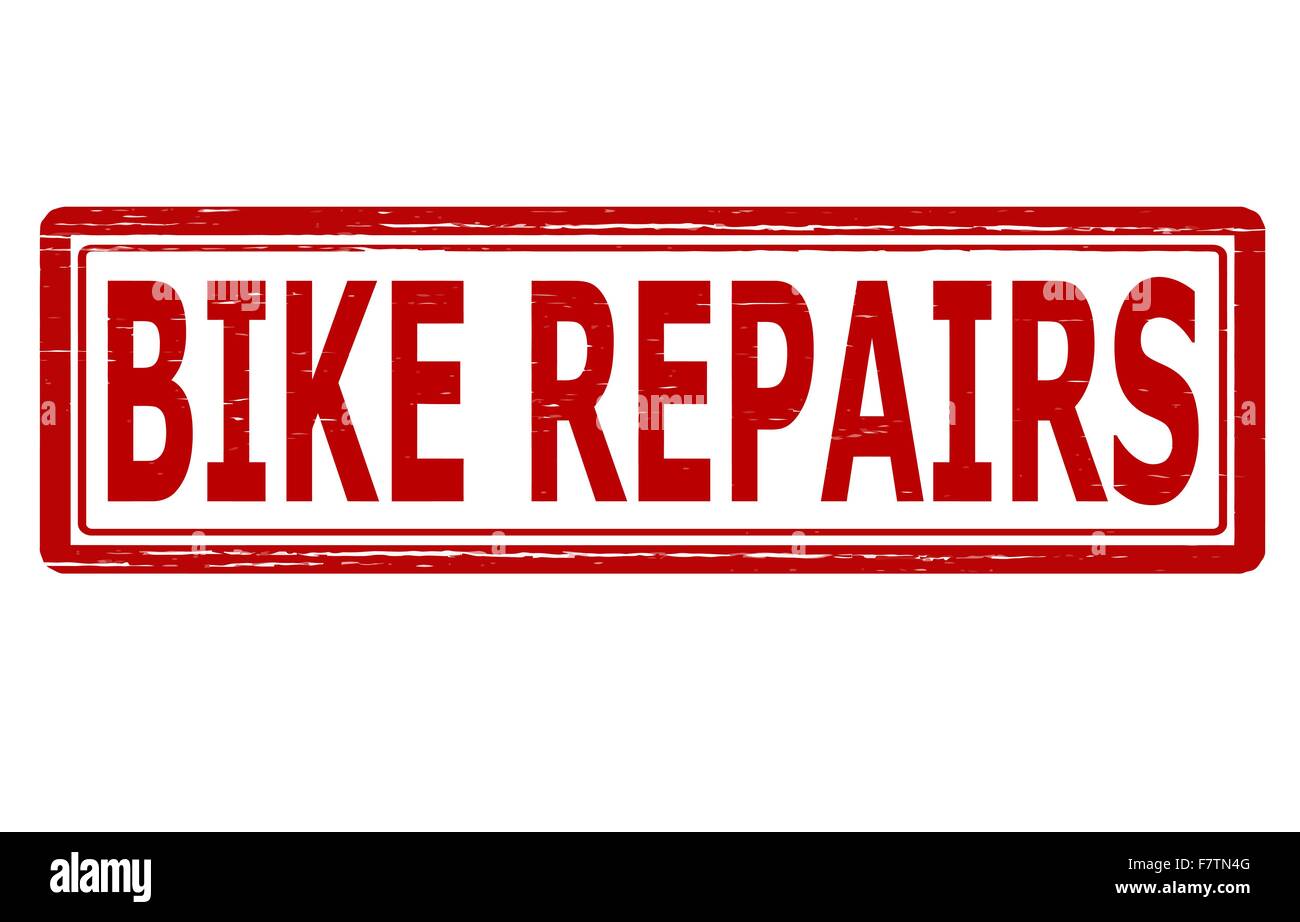 Bike repair sign hi-res stock photography and images - Alamy