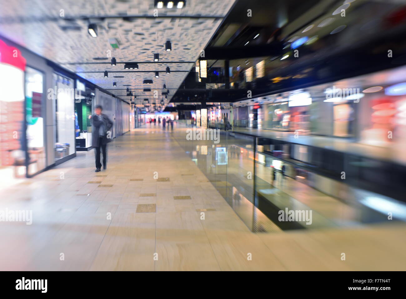 modern bright shopping mall indoor architecture Stock Photo - Alamy