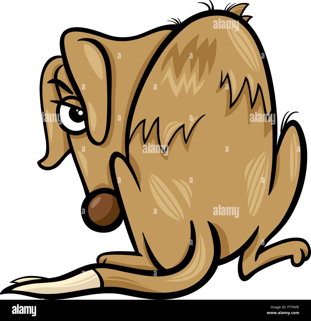 poor homeless dog cartoon illustration Stock Vector Image & Art - Alamy