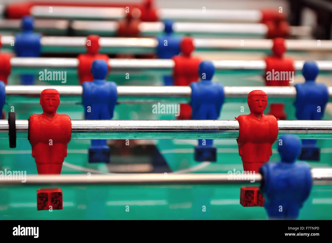 A game of table soccer Stock Photo - Alamy