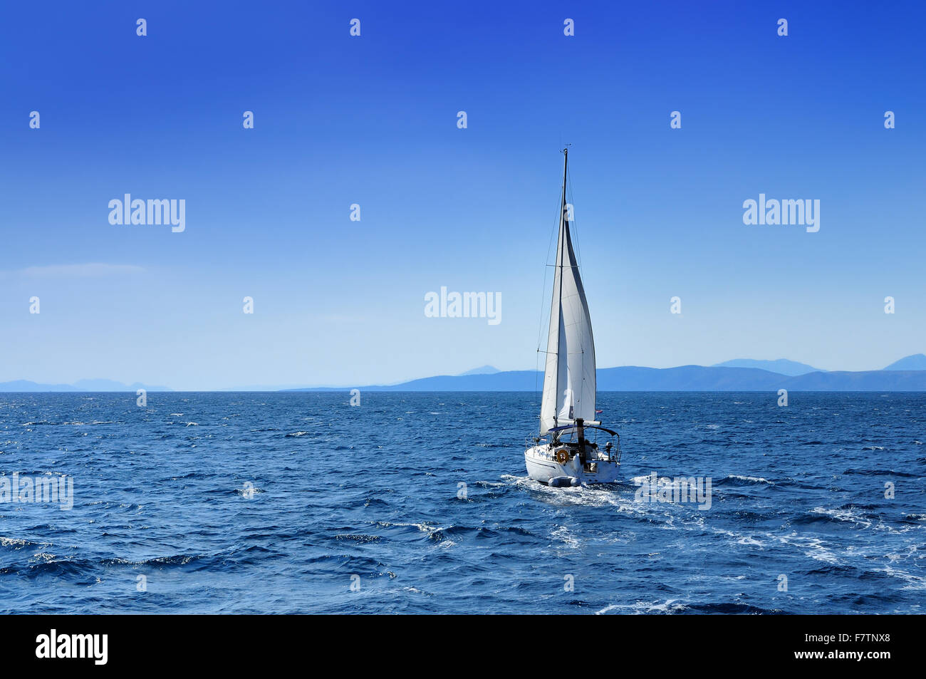 luxury boat traveling on sea Stock Photo - Alamy