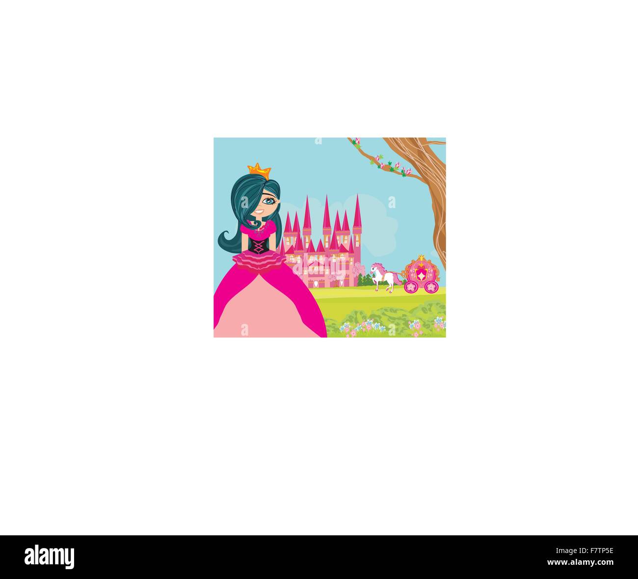 Princess vector hi-res stock photography and images - Alamy