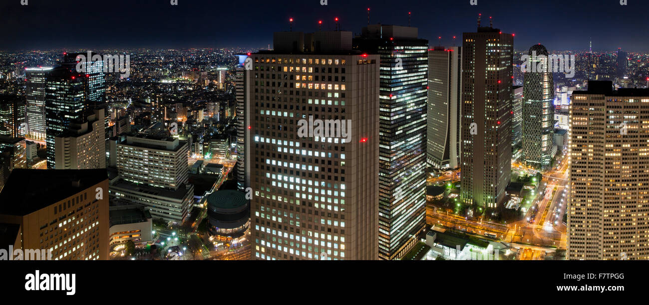 A panoramic city scape of Tokyo, Japan Stock Photo - Alamy