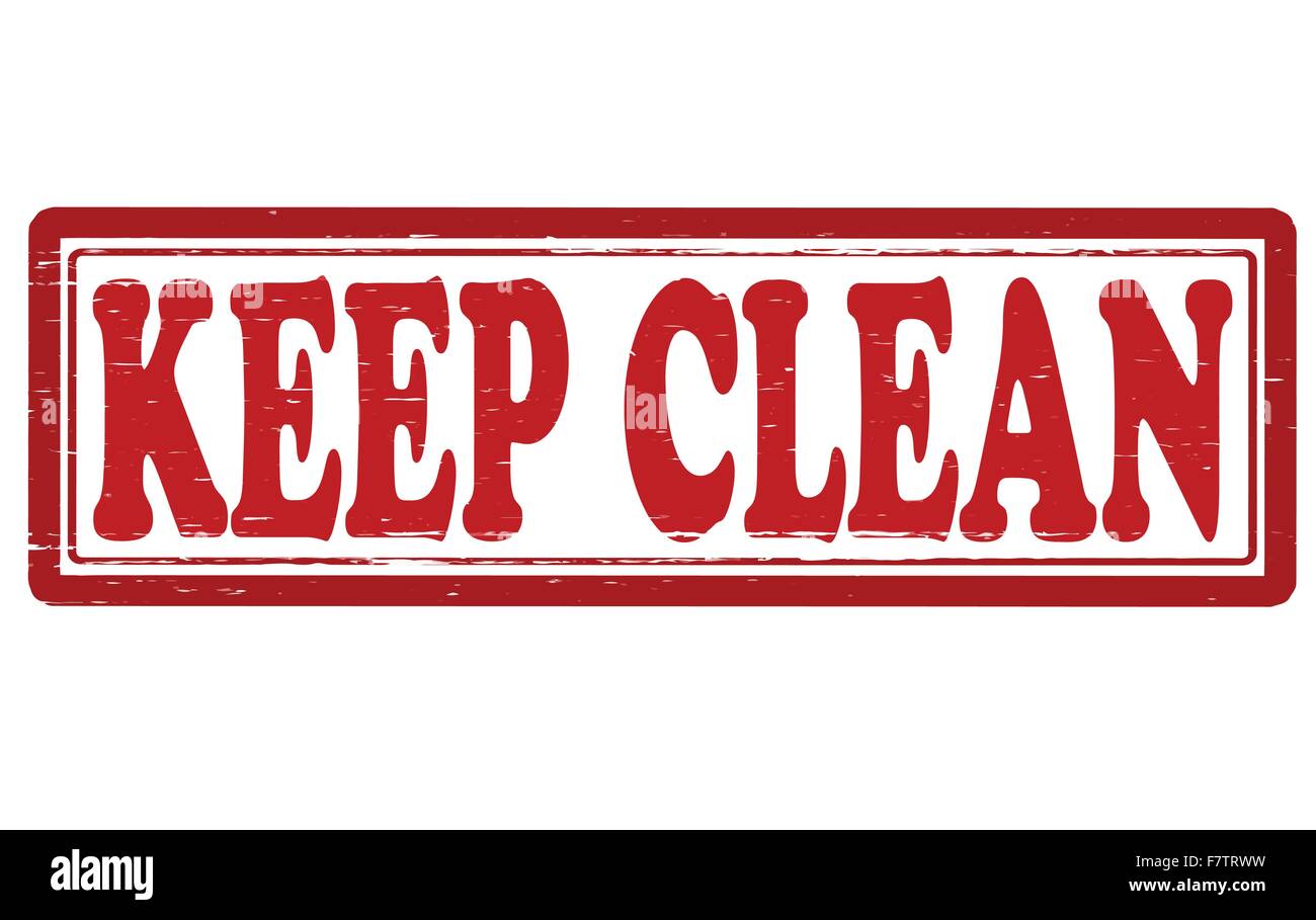 Keep clean sign Stock Vector Images - Alamy