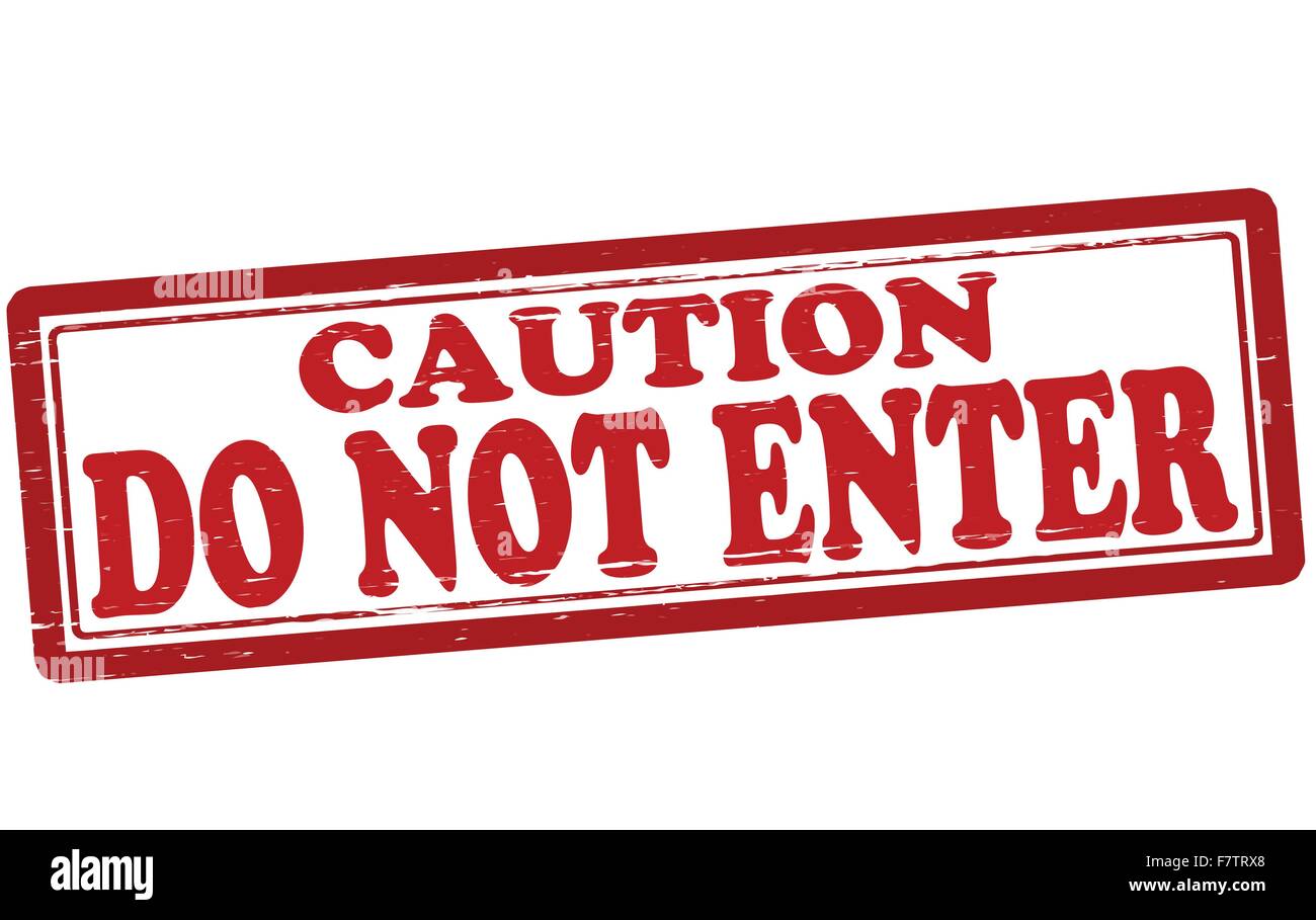 Do not enter Stock Vector Image & Art - Alamy