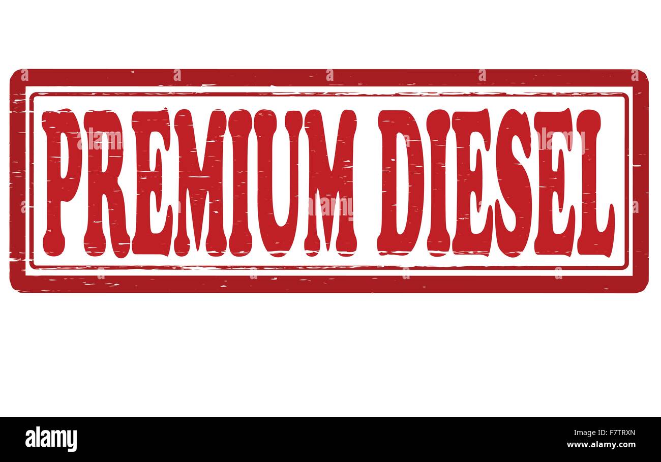 Red diesel sign Stock Vector Images - Alamy