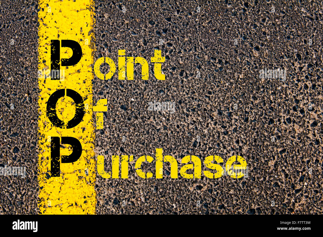 Concept image of Accounting Business Acronym POP Point Of Purchase ...