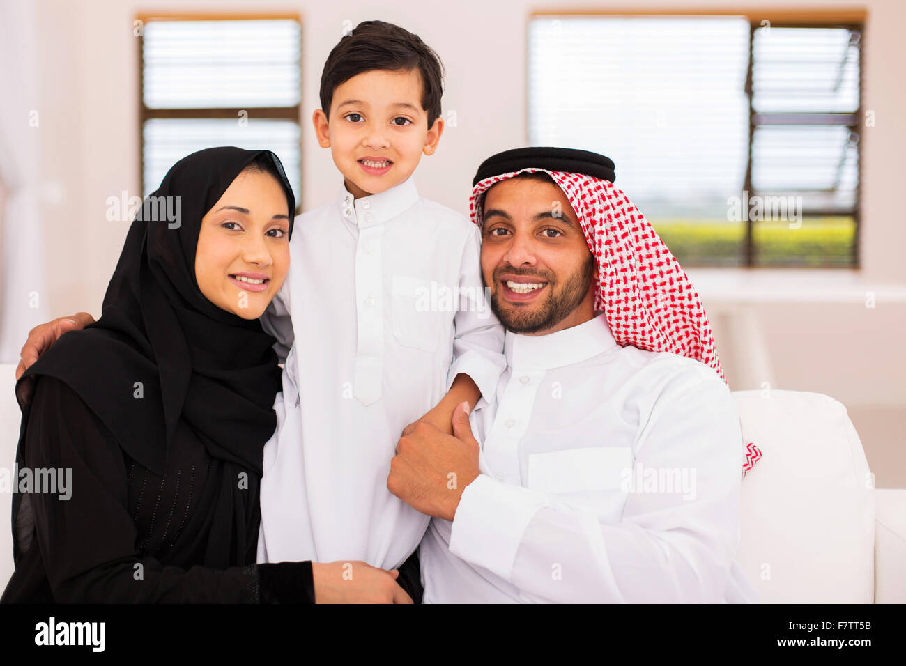 Arab family together home hi-res stock photography and images - Alamy
