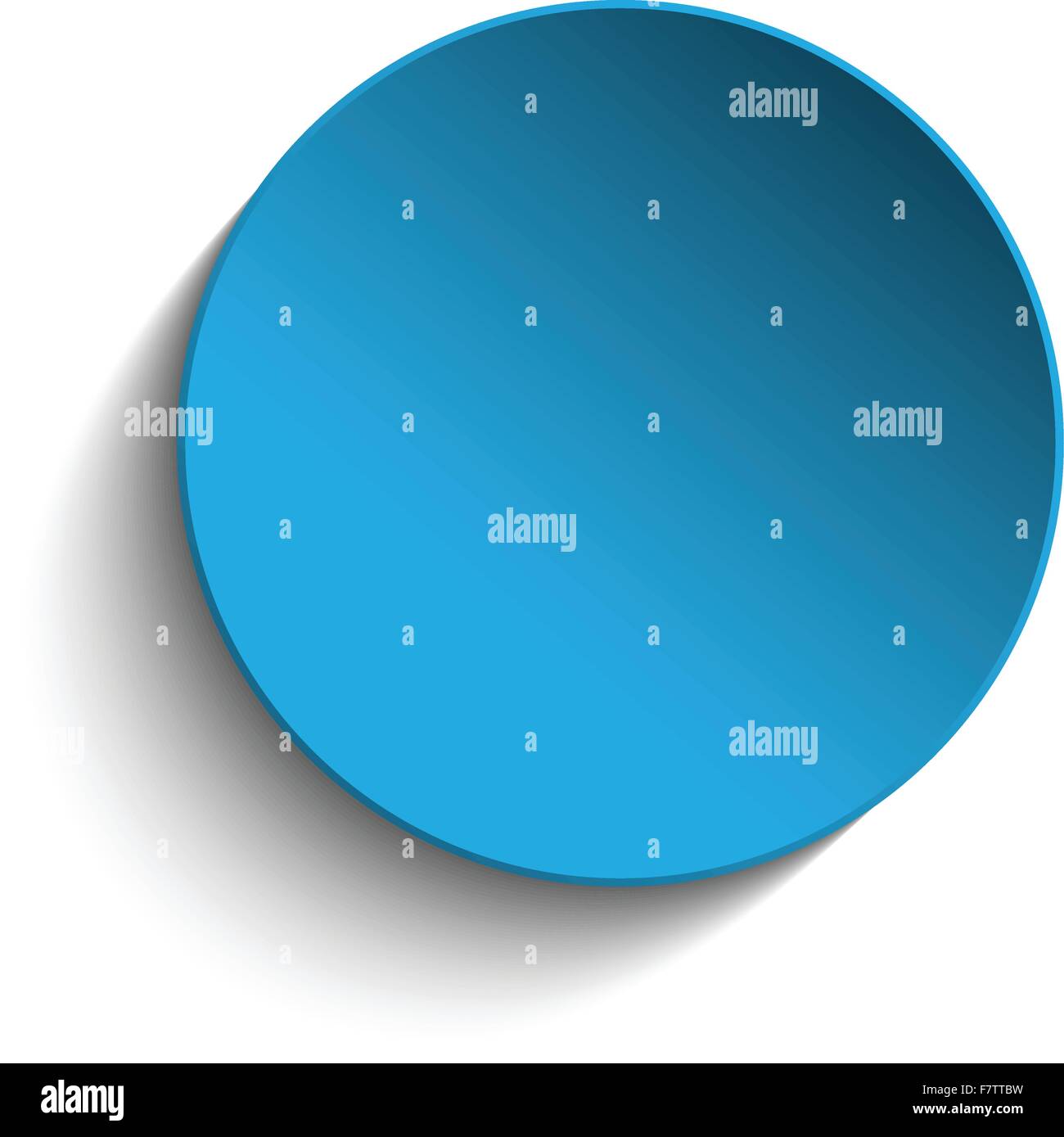 Blue Circle Button on White Background Stock Vector Image & Art - Alamy