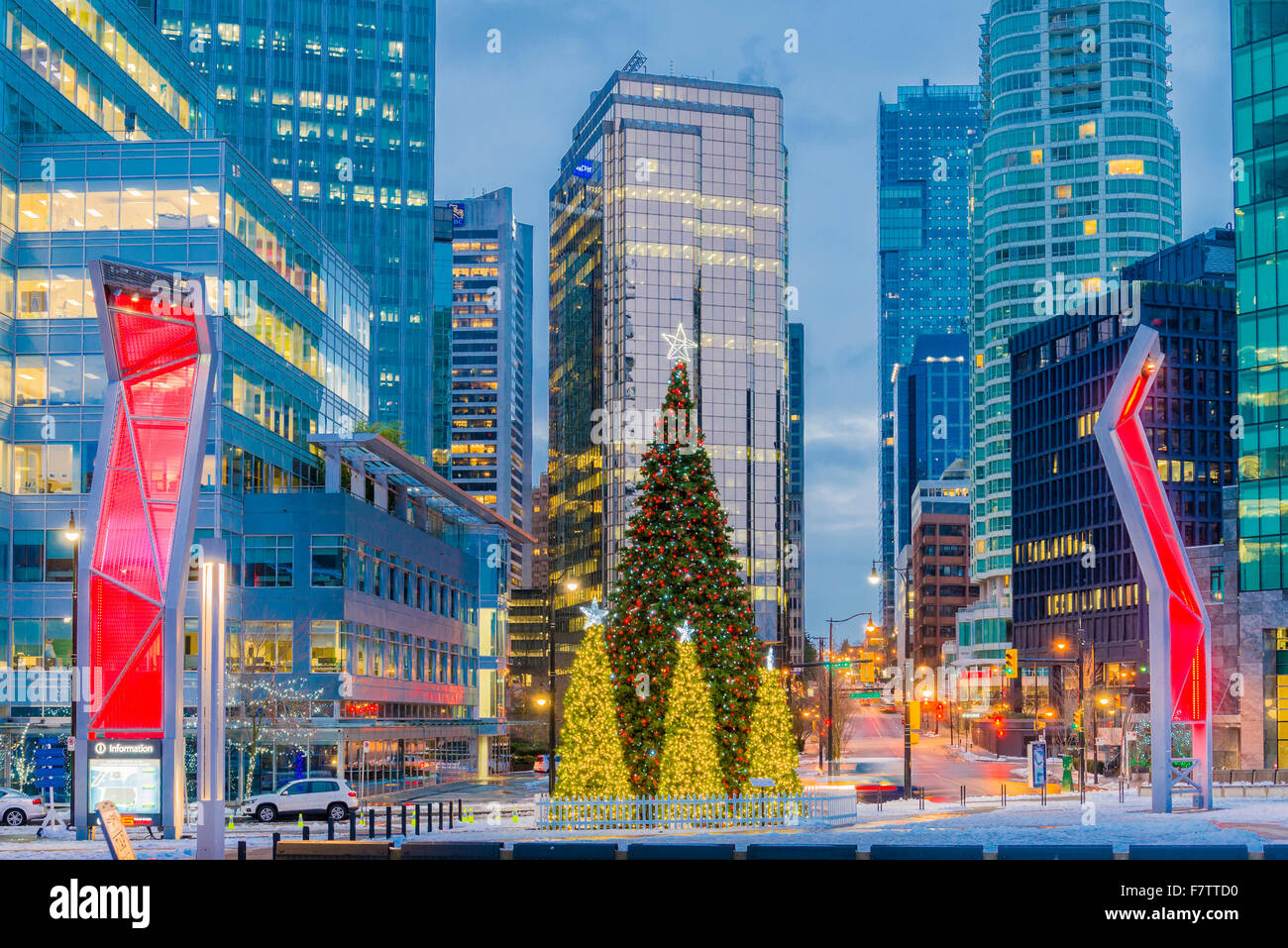 Bc jack poole plaza christmas vancouver hi-res stock photography and ...