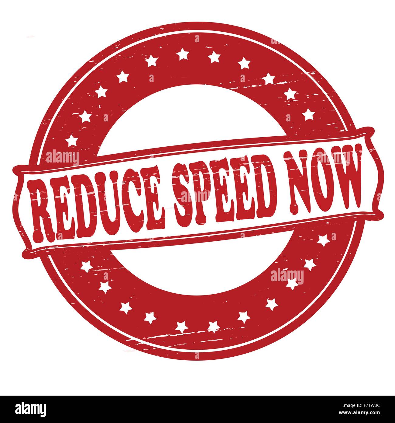 Reduce speed now Stock Vector Image & Art - Alamy
