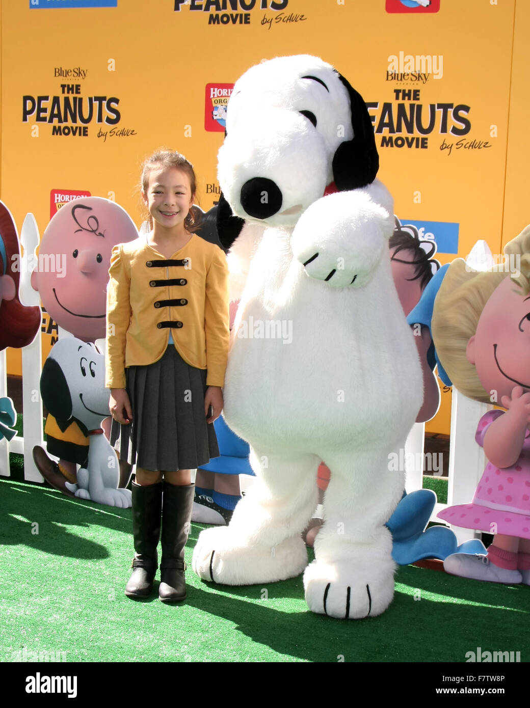 The Peanuts Movie LA Premiere Featuring: Aubrey Anderson-Emmons Where ...