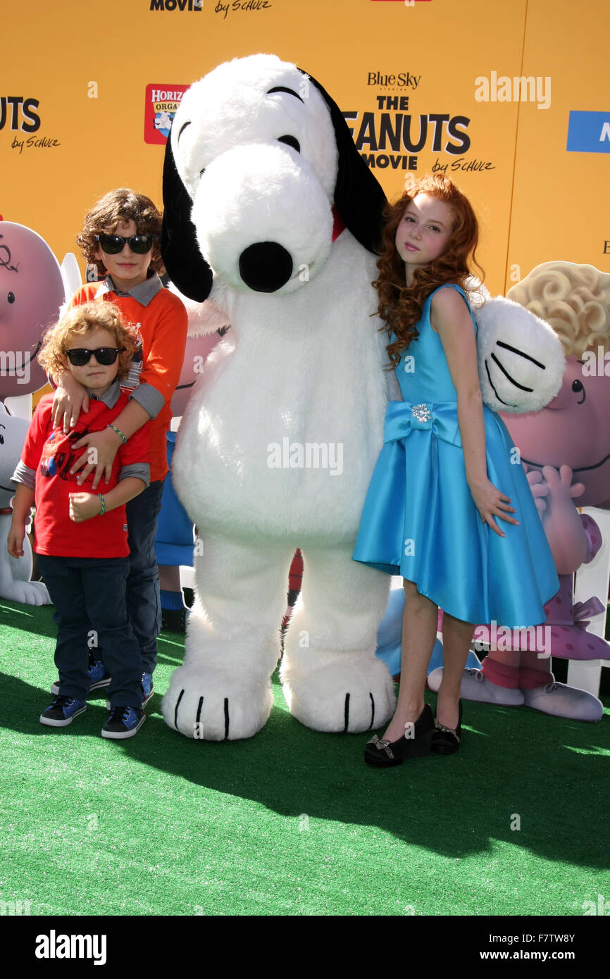The Peanuts Movie LA Premiere Featuring: August Maturo, his Ocean ...