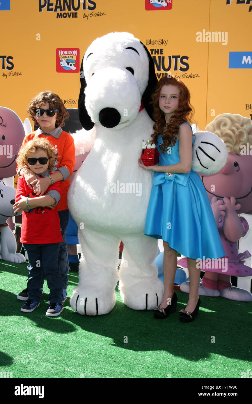 The Peanuts Movie LA Premiere Featuring: August Maturo, his Ocean ...