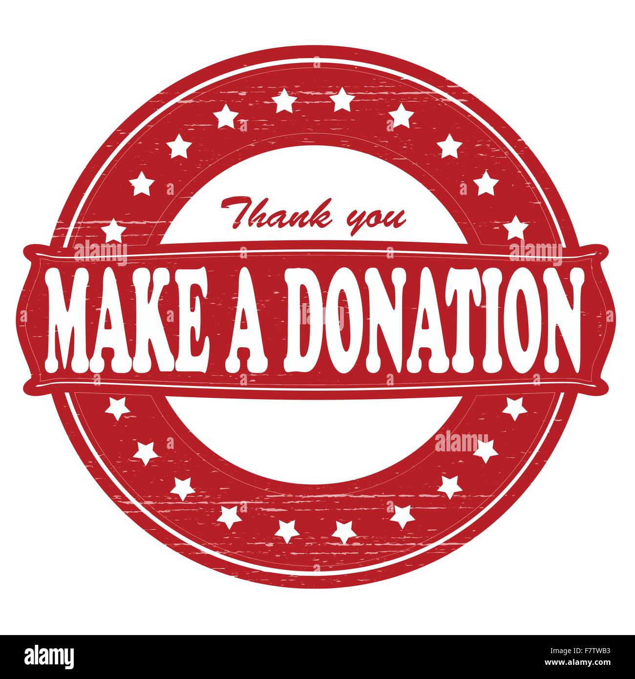 Thank you for your donation sign Stock Vector Images - Alamy